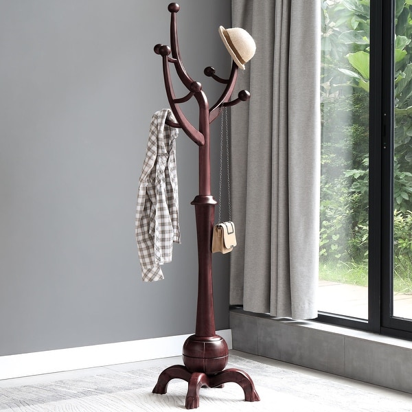Wooden coat tree store