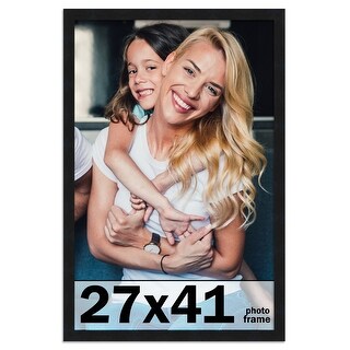 27x41 Frame Black Picture Frame - Complete Modern Photo Frame Includes ...
