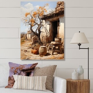 Designart "Farmhouse Rustic Retreat " Countryside Wall Art - Bed Bath ...