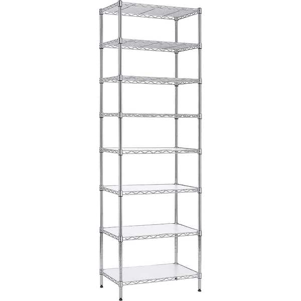 8-Tier Wire Shelving Unit Adjustable Steel Wire Rack Shelving - Bed ...