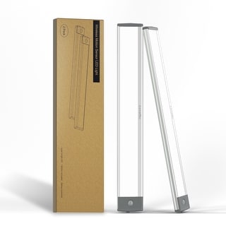 LEPOTEC 12Inch 54LED Cool Wireless Under Cabinet Light 2Set - Silver ...