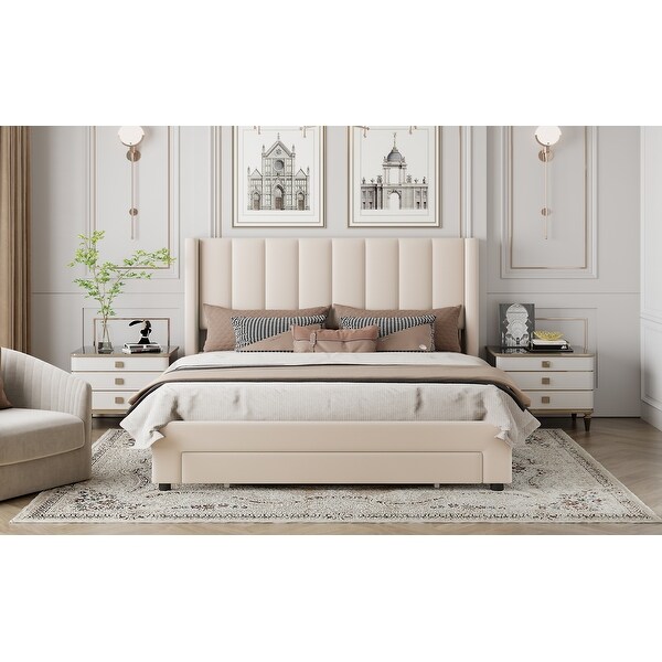 Velvet queen storage bed store