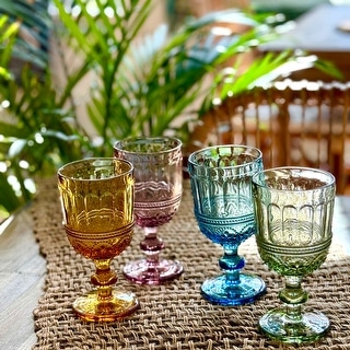 Patina Vie Maison Assorted French Color Glassware 10 oz, Set of 4 - Bed ...