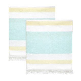 Izod Clubhouse Stripe Aqua 2-Pack Bath Towel Set - Bath Towel 2pk Set ...