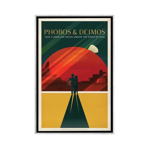 framed space poster