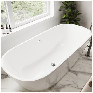 Free Standing Clawfoot Tub - 55 Inch Inflatable Bathtub - 55x28x22 ...
