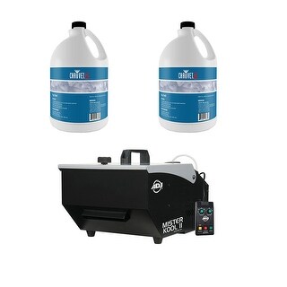 American DJ Mister Kool II Fog Machine + 1 Gallon Bottle of Fluid (2 ...