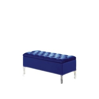Tufted Bench With Storage (Navy) - Bed Bath & Beyond - 34231419