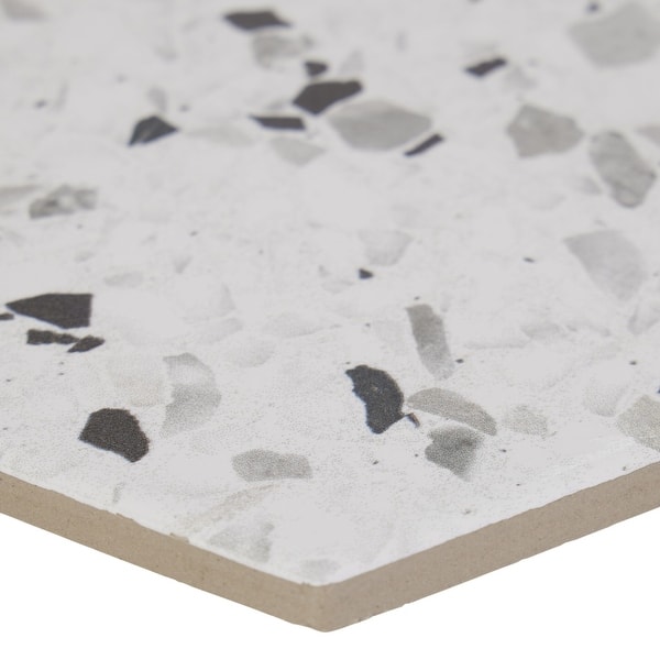 Industry Tile 8x10 Hexagon Spark Black Porcelain Tile - On Sale - Bed ...