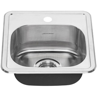 American Standard Colony 15" Single Basin Stainless Steel Kitchen Sink ...