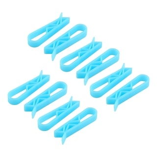 Household Garbage Rubbish Basket Waste Bin Trash Bag Clip Clamp Blue ...