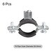 26 - 30mm Rigid Pipe Strap Clamps, M8/M10 Nut Size Pipe Bracket Tube ...