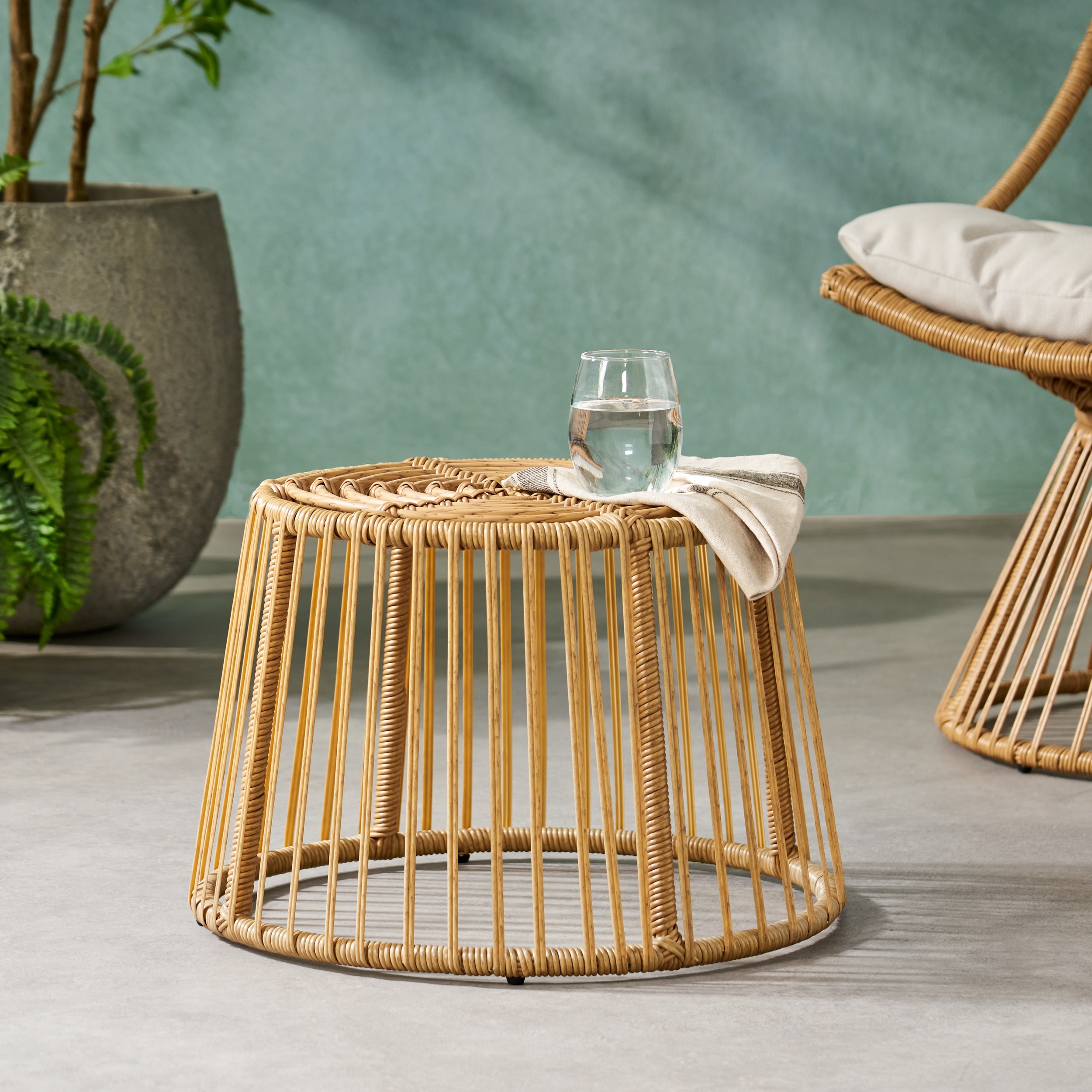 Gold cage side table store