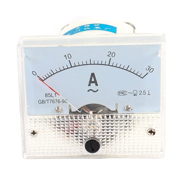 Screw Mounting Analog AC 0-30A Scale Range Ampere Ammeter Panel Meter ...