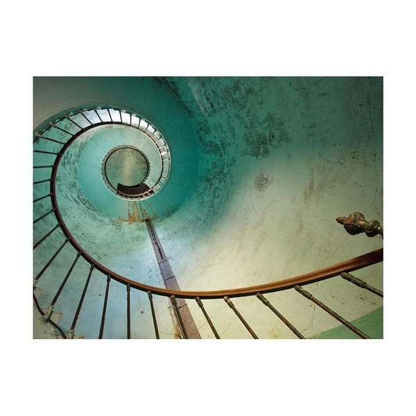 3D Illusion Non-pasted Wallpaper Wall Mural - Lighthouse Stairs - Bed ...