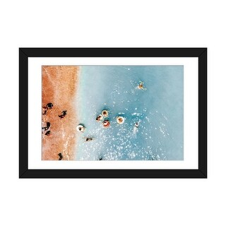 iCanvas "People Swimming in the Ocean V" by Radu Bercan PFA - Bed Bath ...