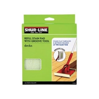 Shur-Line 1791258 Deck Stain Pad with Groove Tool Refill - Bed Bath ...