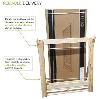 Transolid TRS_FLU6032L FLU-Series 60" x 32" Rectangular Shower Base ...