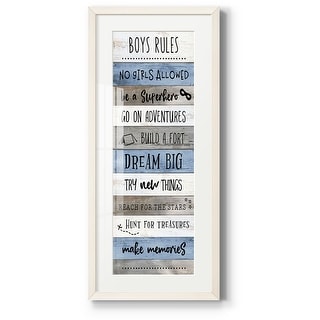 Boys Rules-Premium Gallery Framed Print - Bed Bath & Beyond - 33223640