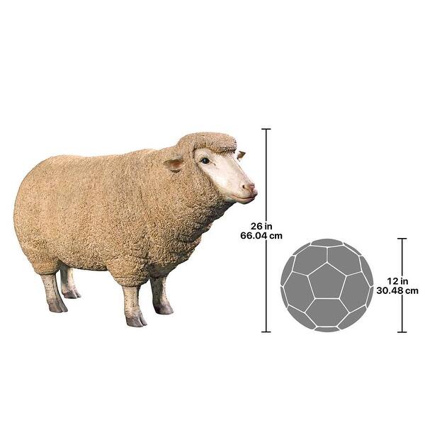 Design Toscano Merino Ewe Life-Size Sheep Statue: Head Up - Bed Bath ...