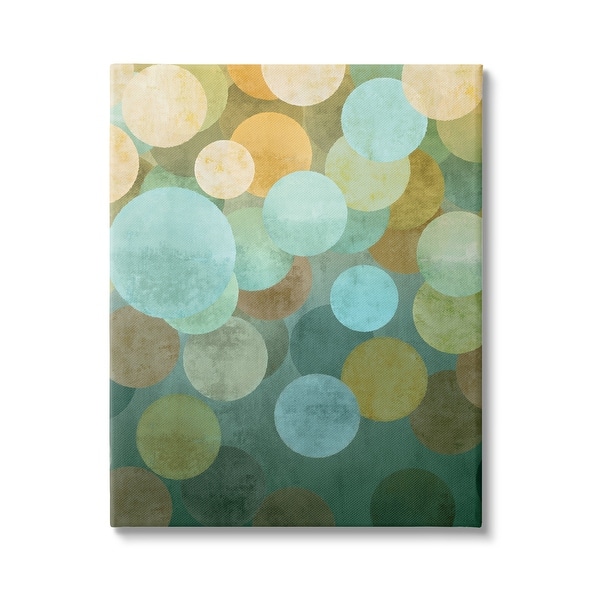 Stupell Geometric Gradient Circles Canvas Wall Art Design by Brent ...