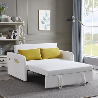 Multifunctional Sofa Bed with USB Socket and Two Pillows - Bed Bath ...