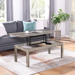 Lift Top Wood Coffee Tables with Storage Shelf and Hidden Compartment ...