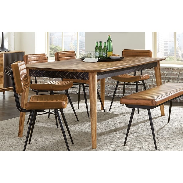 Partridge Natural Sheesham Wooden Dining Table - 80.00'' x 40.00'' x 30 ...