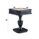 Roomfitters Galini Black Reversible Game Table, Contemporary 3-in-1 ...