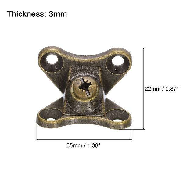 64pcs Removable Corner Brace, Metal Butterfly L Brackets with Screws ...