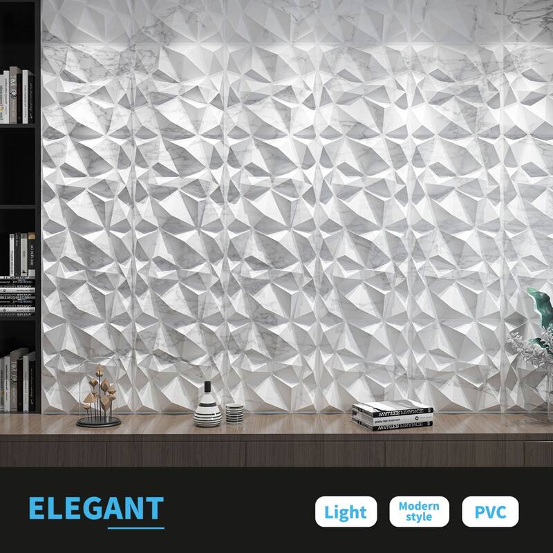 Art3d 3D Wall Panels PVC Diamond Design (32 Sq.Ft) - On Sale ...