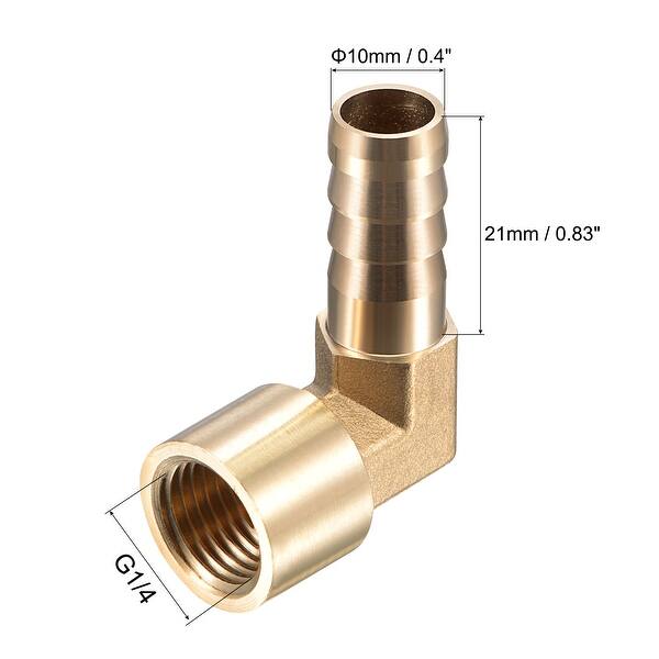 Brass Hose Barb Fittings Elbow Barbed G Female Thread Pipe Connector ...