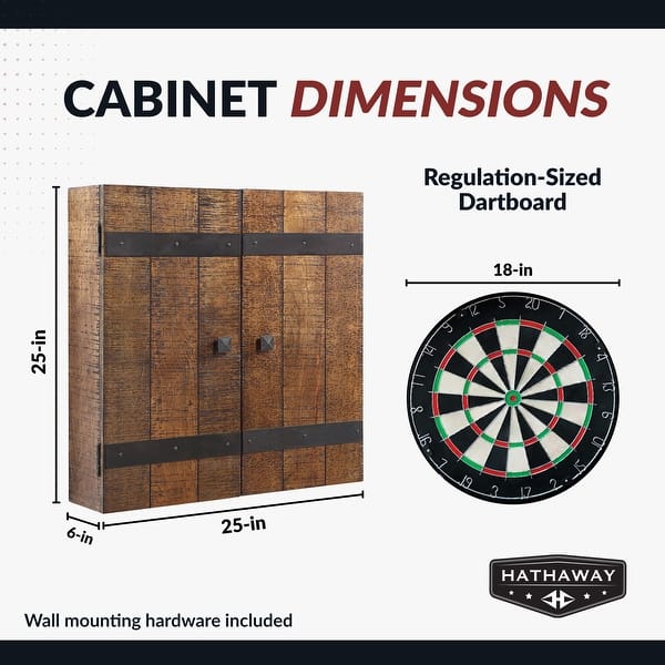 rustic dartboard surround