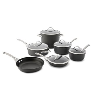 Calphalon Contemporary Hard-Anodized Nonstick Cookware, 11 Piece Pots and Pans Set - Bed Bath ...