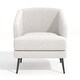 Grondin Mid-Century Modern Style Upholstered Accent Barrel Chair with ...