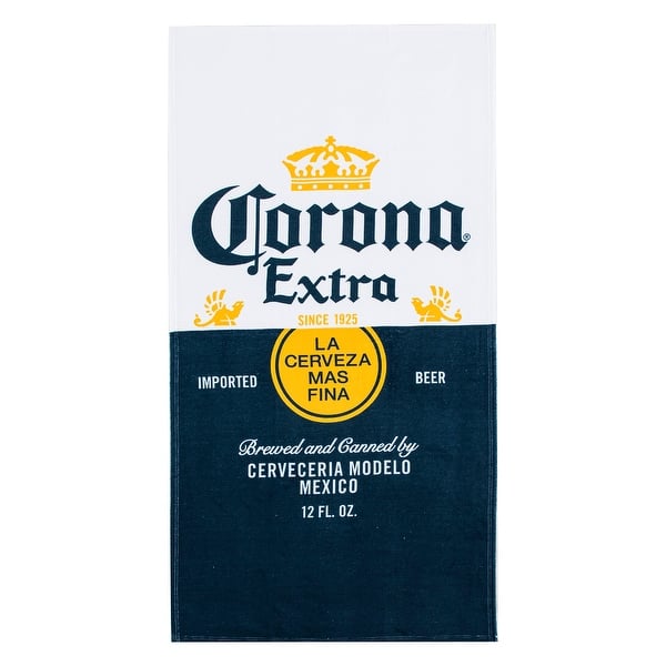 ENT 720 Corona, Bottle Label Beach Towel, 30" x 60" - 30x60 - Bed Bath ...