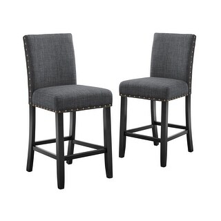 New Classic Furniture Harrison Granite Grey Counter Chair (Set of 2 ...