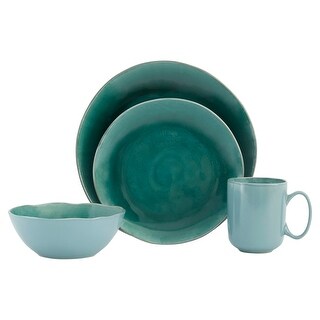 Deep Jade - 16pc Dinnerware Set - Bed Bath & Beyond - 39963689
