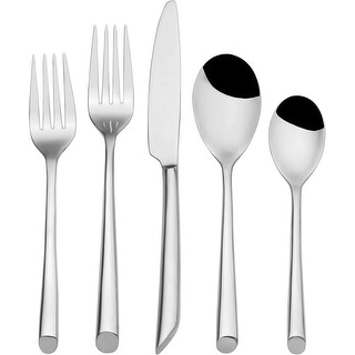 42-Piece Forged Stainless Steel Flatware Set, Service for 8 - Bed Bath ...
