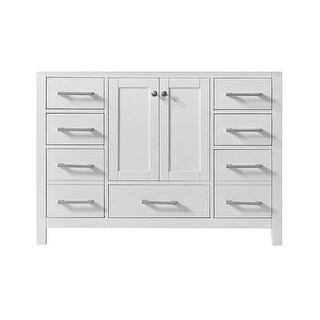 Exclusive Heritage 48" Single Sink Bathroom Vanity Base in White from ...