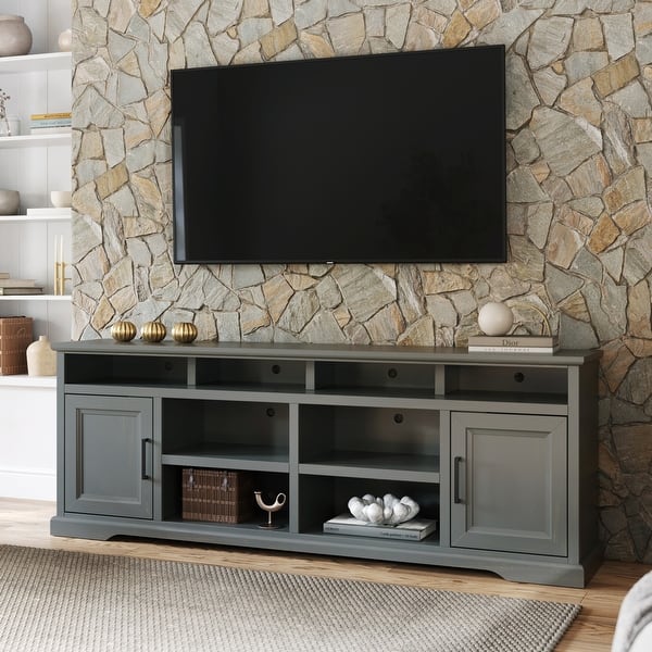 Bridgevine Home Cheyenne 86 Inch TV Stand Console for TVs up to 95 ...