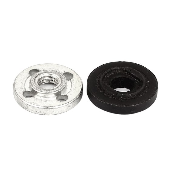 2Pcs Round Clamp Inner Outer Nuts Flange Fixing for Electrical Angle ...