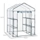 Portable Mini Walk-in Greenhouse with Shelves for Year-Round Plant ...