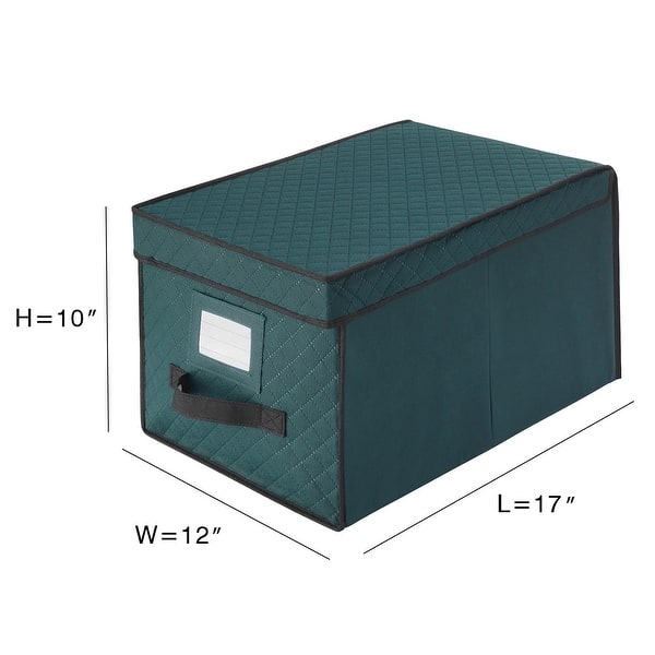 Ornament Storage Box - Flip Top Organizer Cube With 24 Individual ...