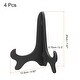 8 Inch Display Stand Holders Display Pictures PP Plastic Black Pack of ...