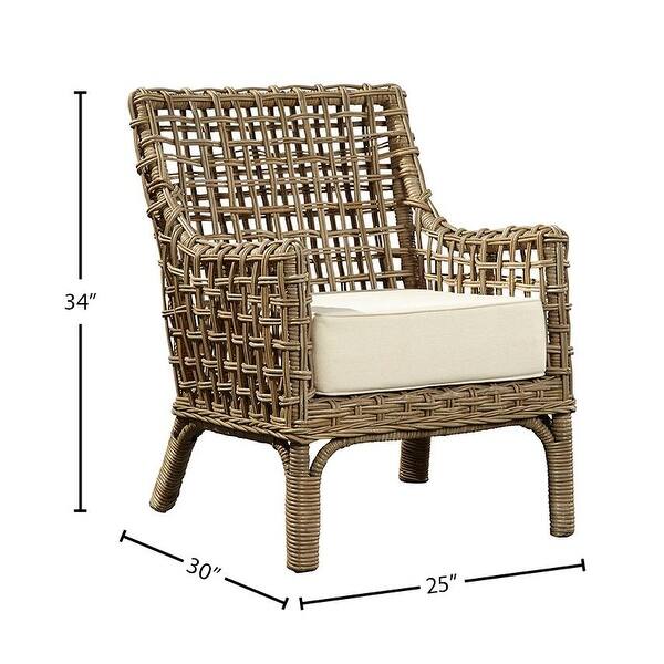 Bali Contemporary Kubu Rattan Arm Chair - Bed Bath & Beyond - 32627123