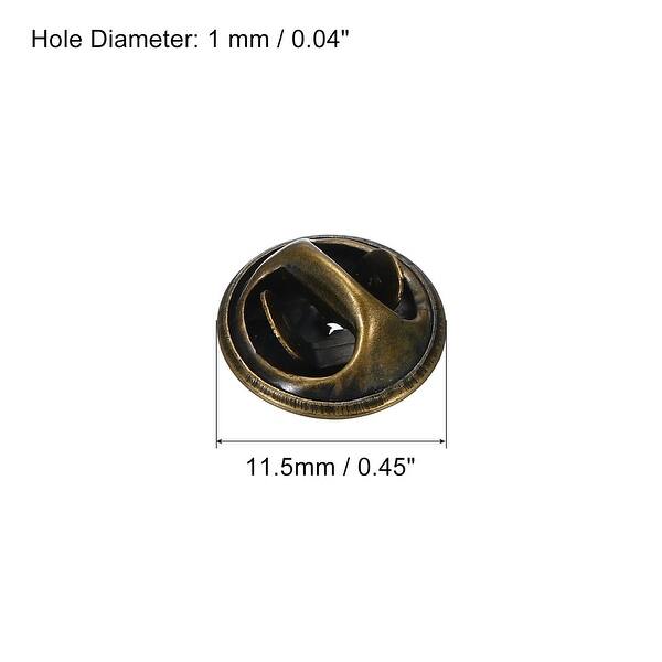 100Pcs Pin Backs Metal Lapel Pin Backing Brooch Enamel Holder - Bed ...