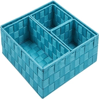 Woven Storage Baskets for Organizing(Aqua) - Bed Bath & Beyond - 39427174