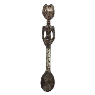 Novica Handmade Spoon Lady Wood Wall Sculpture - Bed Bath & Beyond ...