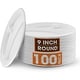 Cheer Collection 3 Section Paper Plates - 100 Pieces Per Pack - 9 ...